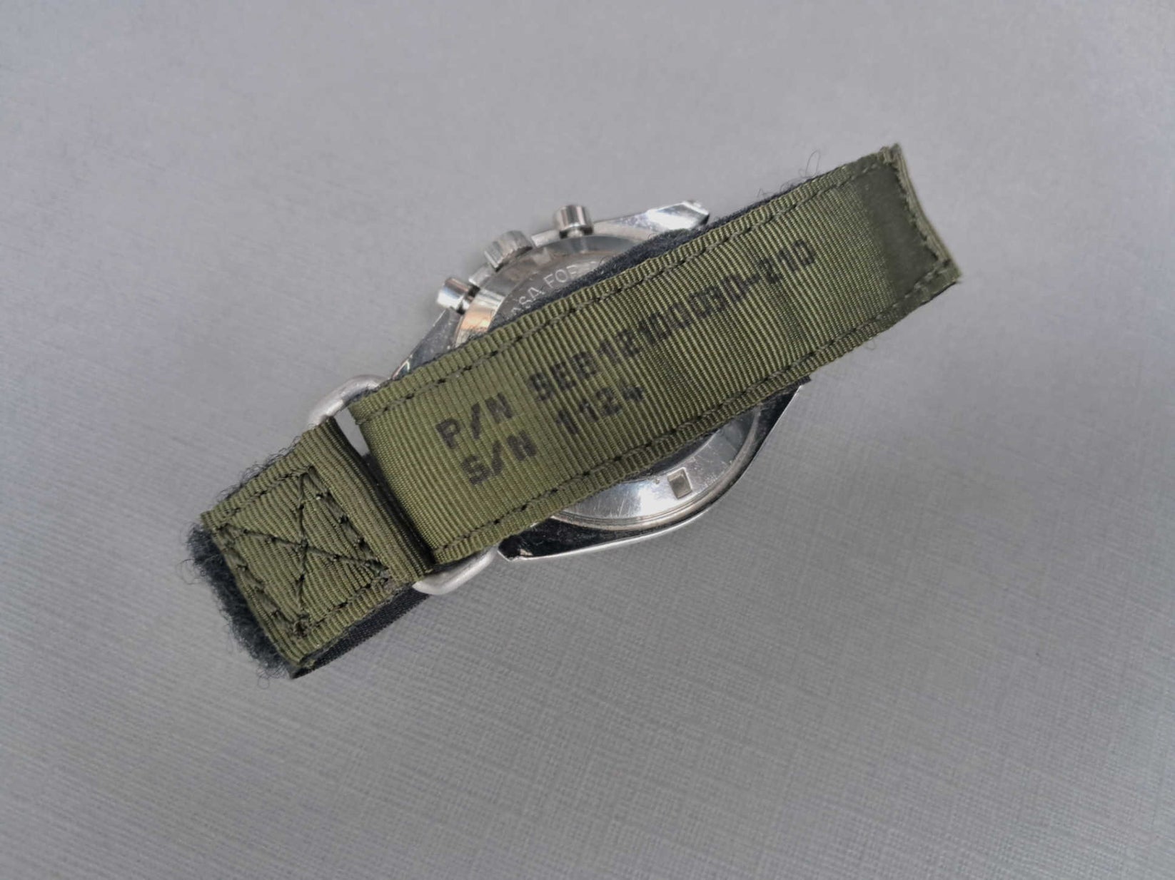 Short NASA watch strap used aboard Space Shuttle with vintage Velcro ...