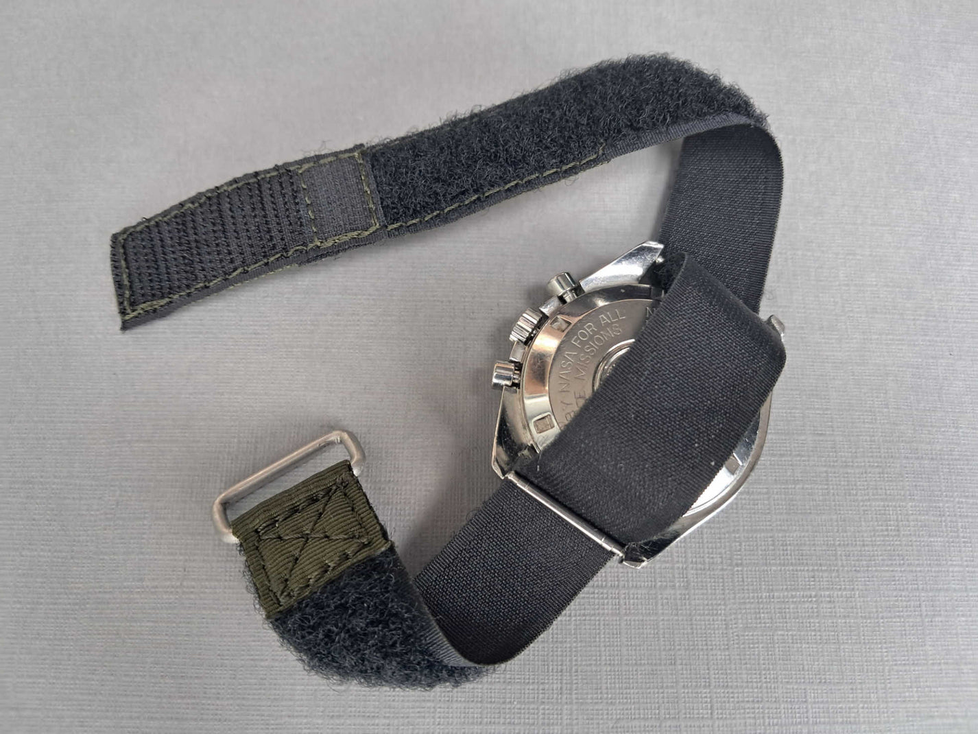 Short NASA watch strap used aboard Space Shuttle with vintage Velcro ...